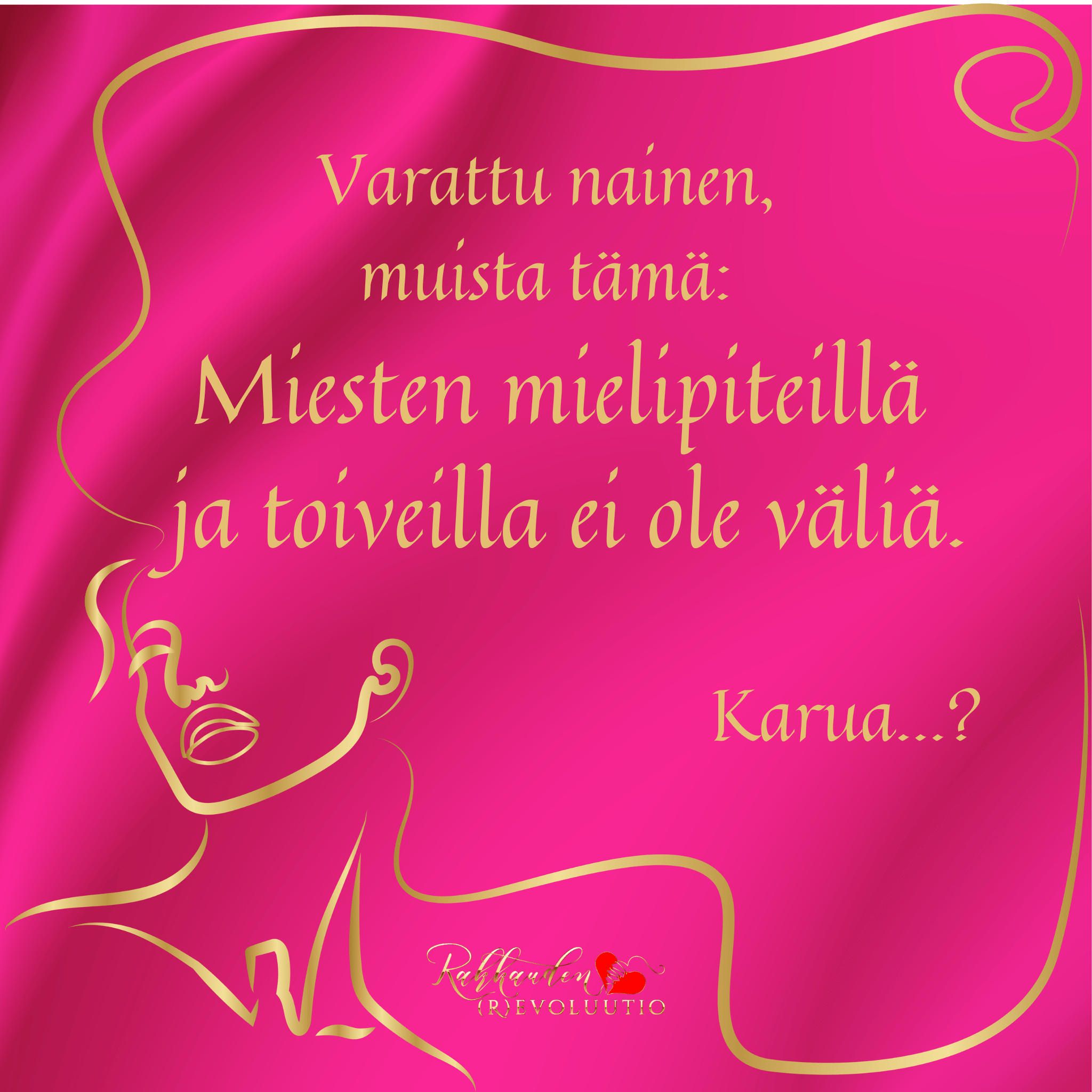 Varattu nainen houkuttaa miestä, joka ei halua sitoutua